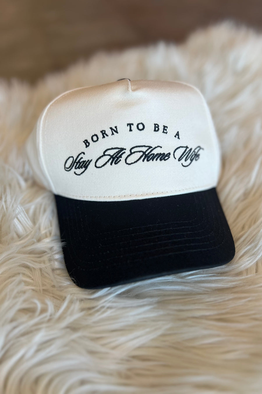 Born To Be A Stay At Home Wife Trucker Hat – Adeline