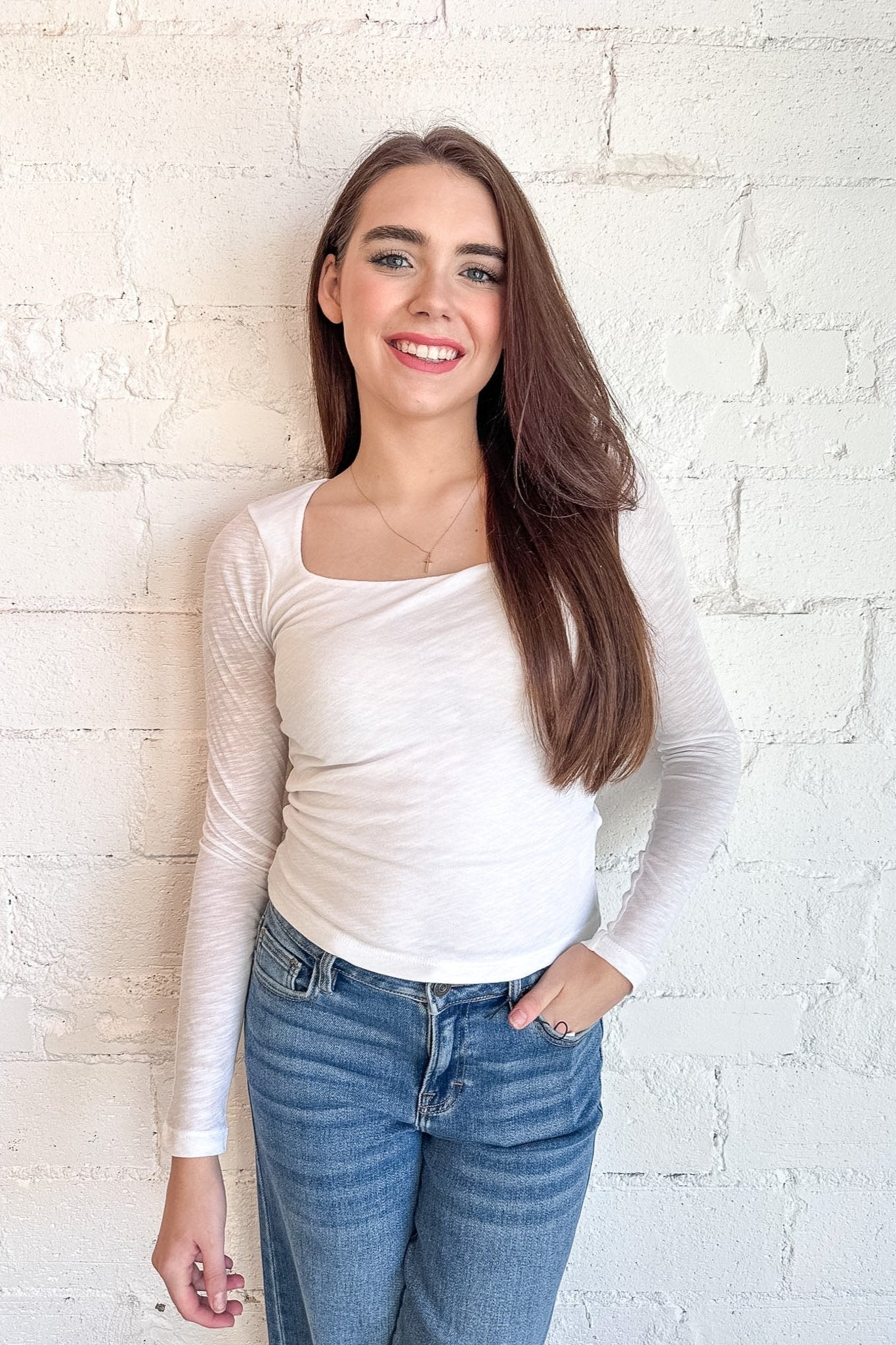 Dani Seamless Square Neck Longsleeve Tee – Adeline